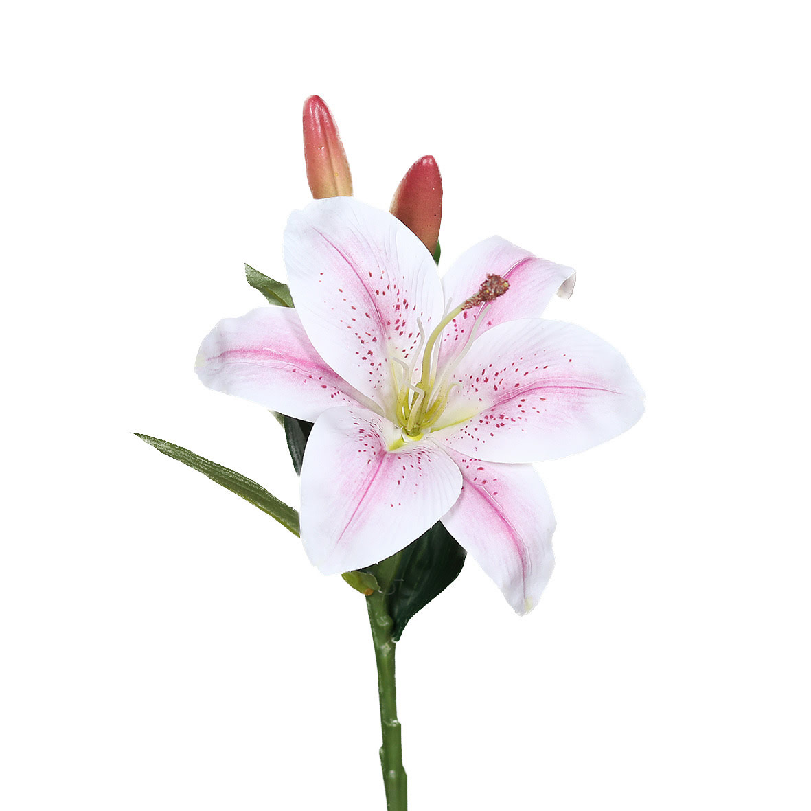 Flori artificiale - Crini artificiali crem-roz - 36 cm | Leaf Shop